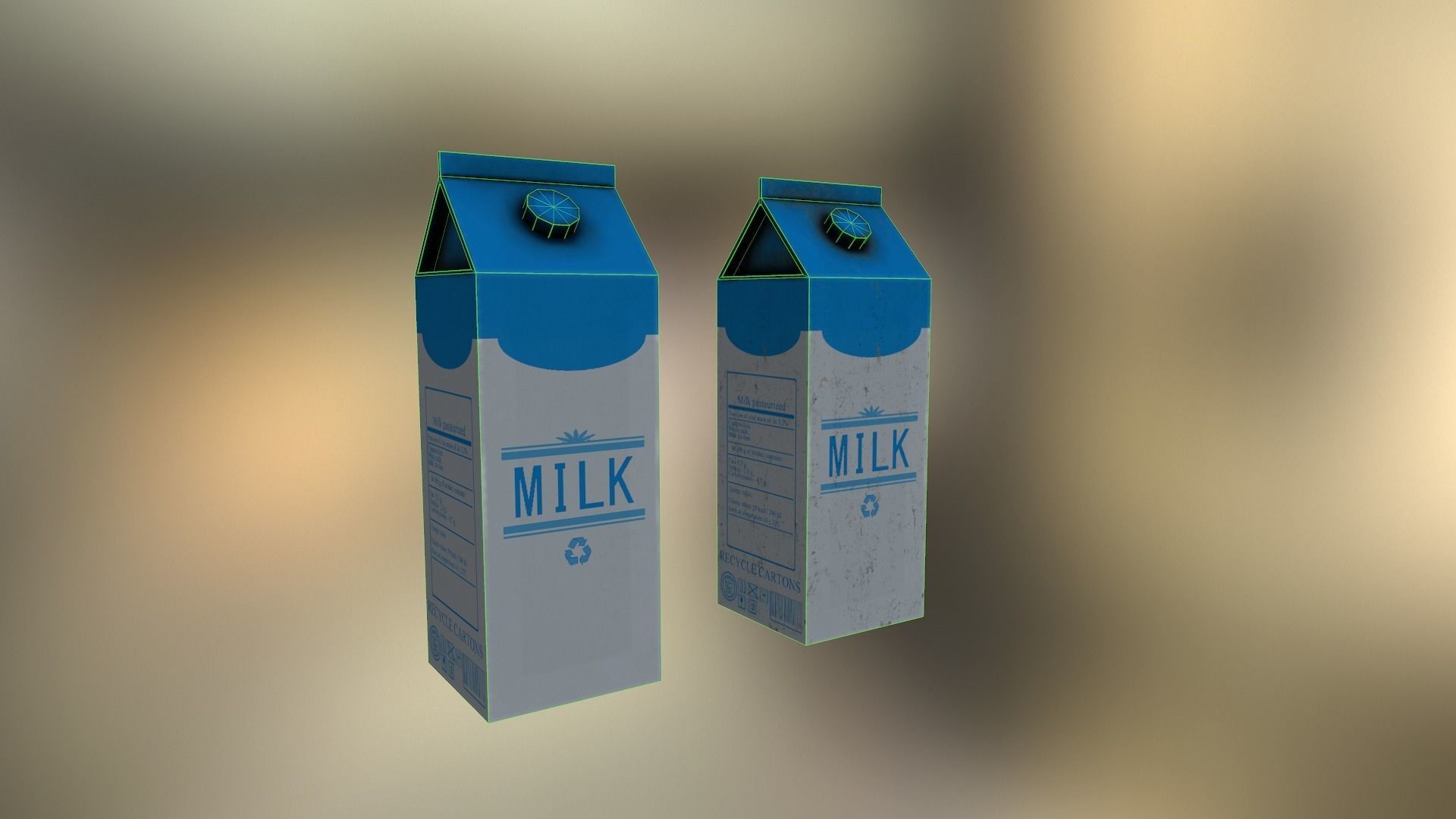 3D model Milk carton 3D model VR / AR / low-poly | CGTrader