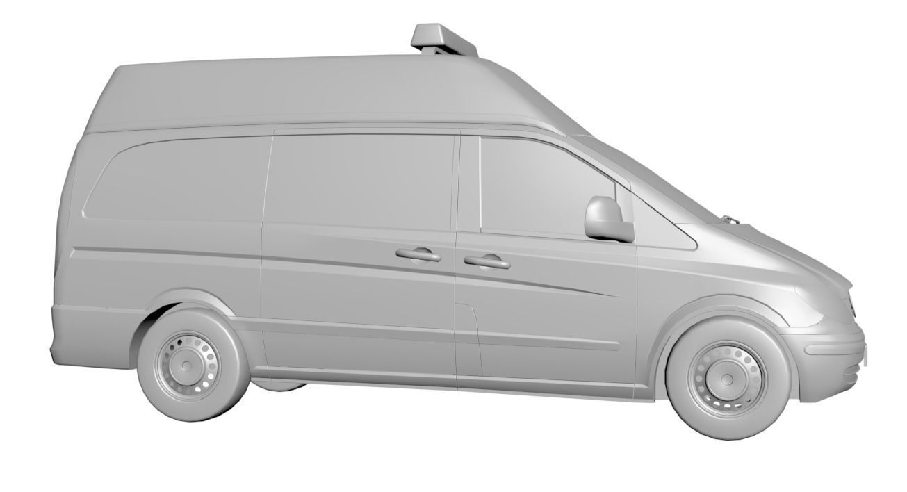 Small ambulance car 3D model | CGTrader