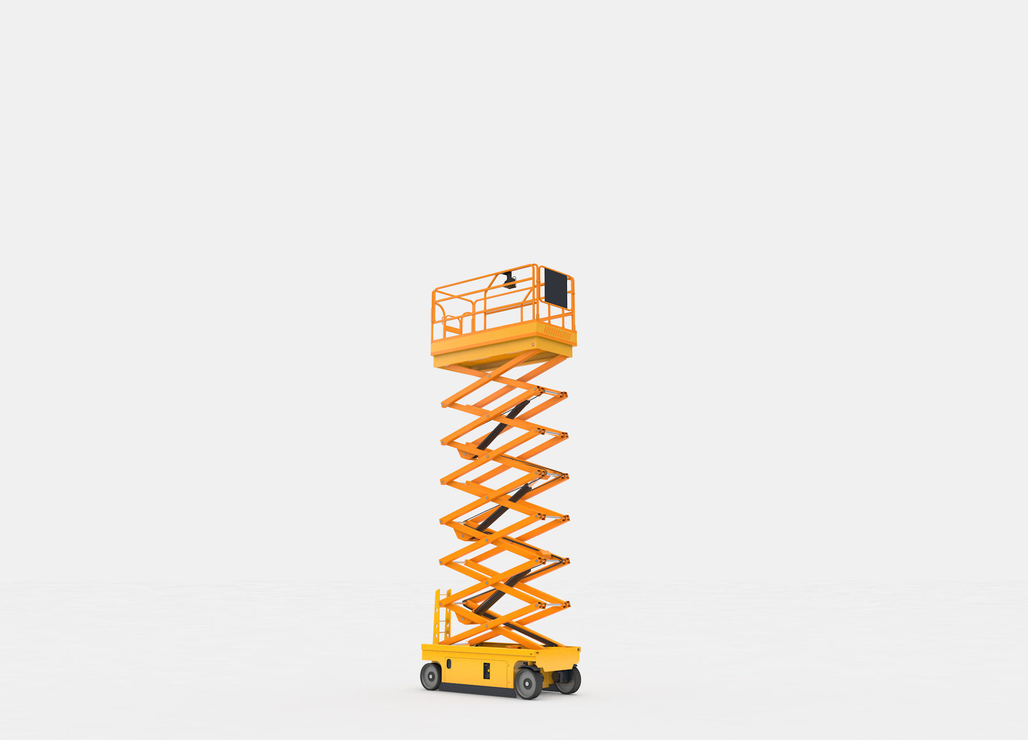 Scissors Lift Aerial Work Platform 3D model animated rigged | CGTrader
