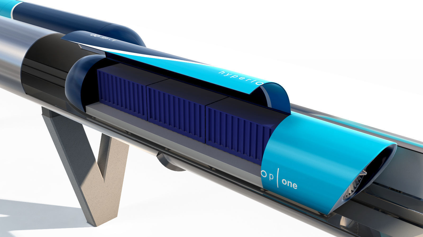Hyperloop one XP-1 3D model | CGTrader