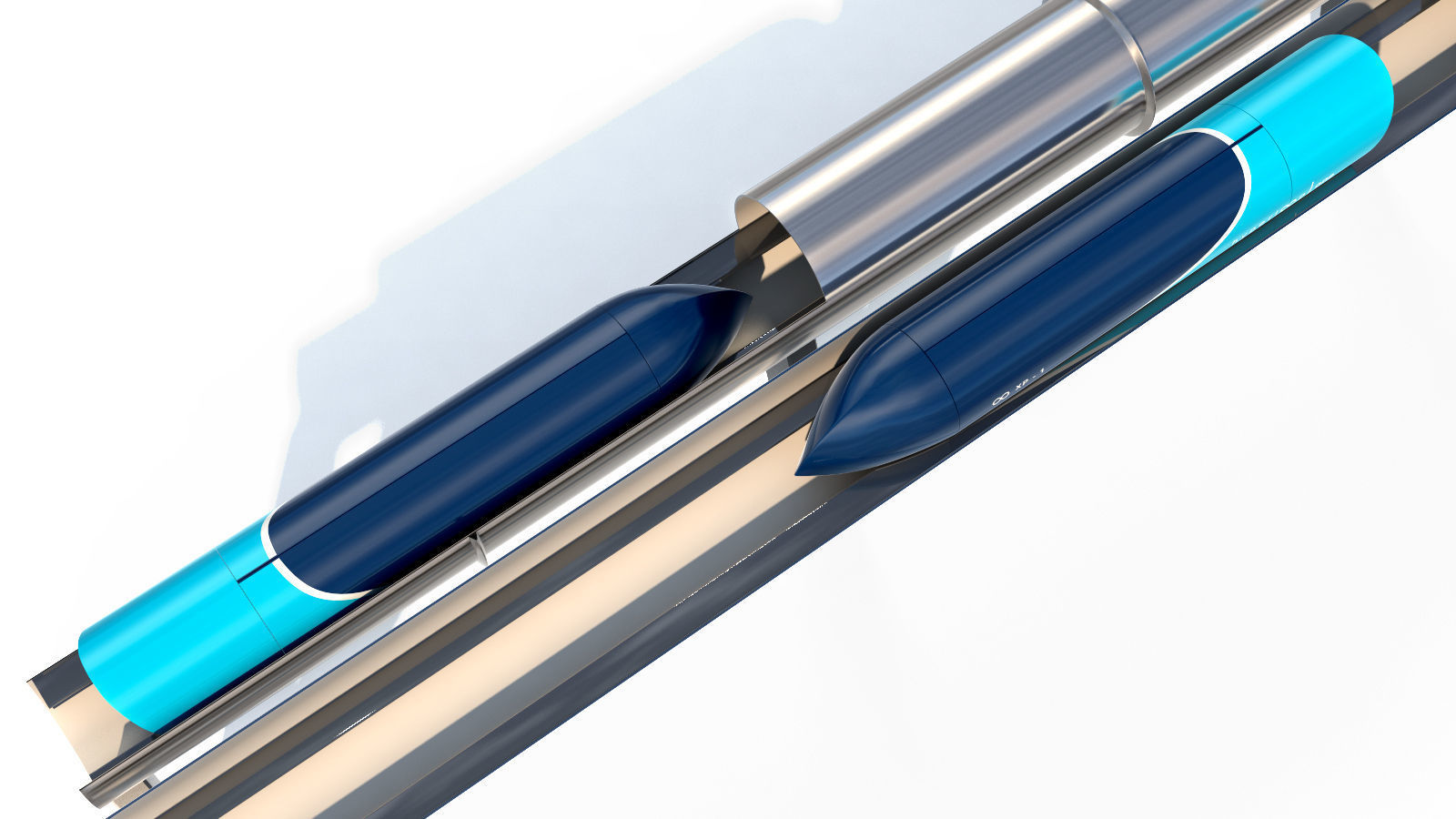 Hyperloop one XP-1 3D model | CGTrader