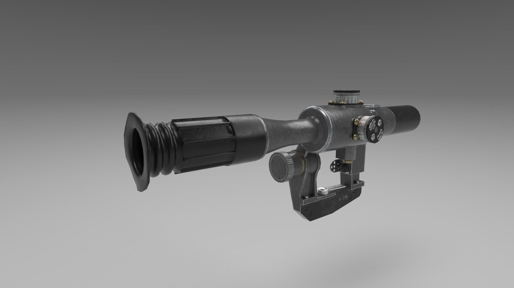 3D model PSO-1 optical sniper sight VR / AR / low-poly | CGTrader