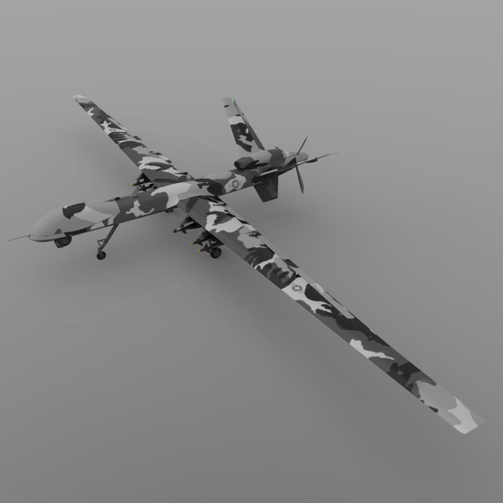 Raptor Unmanned Drone 3ds and obj format 3D model | CGTrader