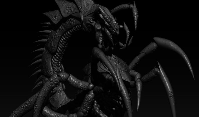 Nightmare Beetle High Poly zbrush model original 3D model 3D model ...