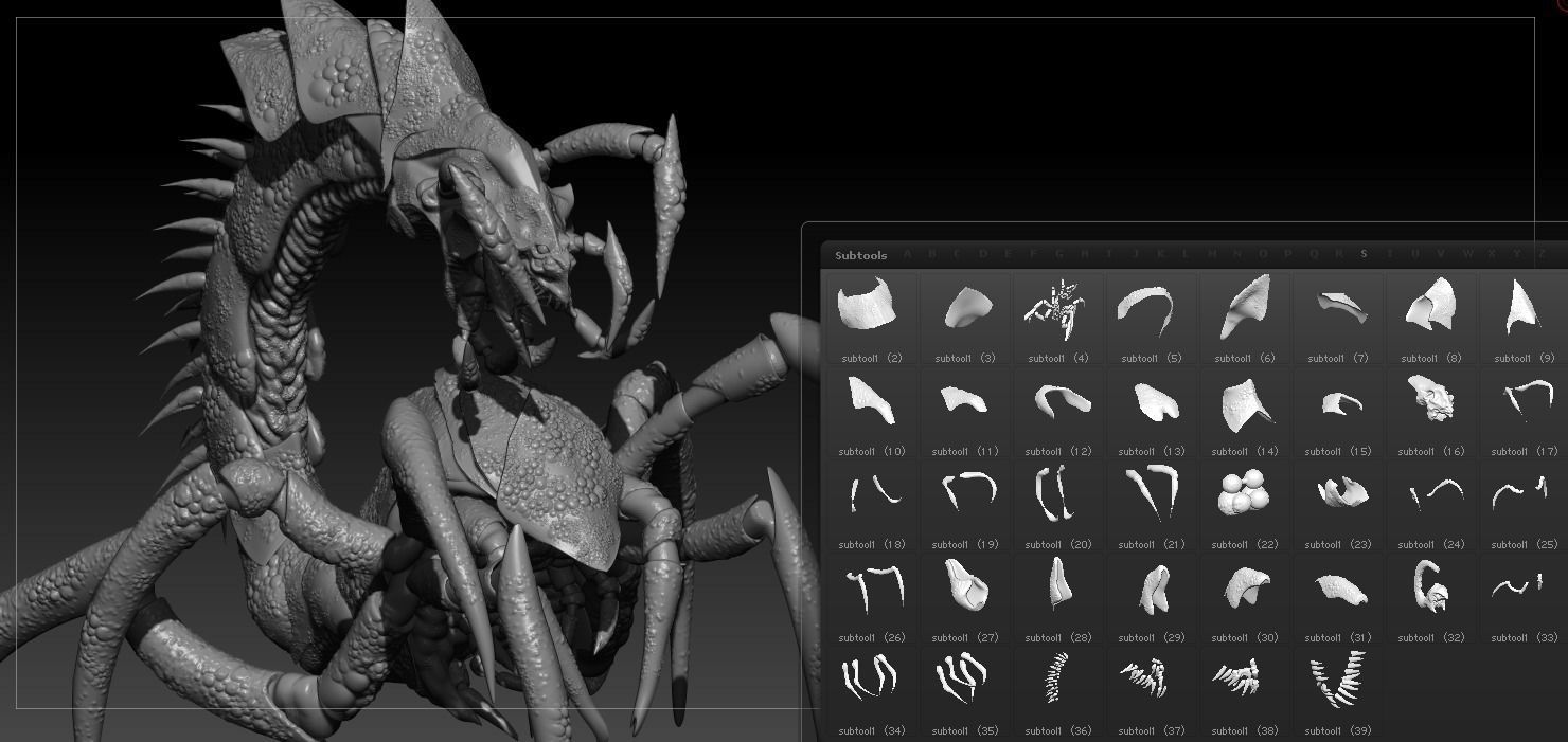 Nightmare Beetle High Poly zbrush model original 3D model 3D model ...