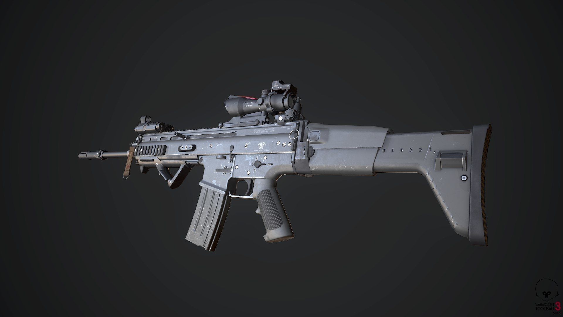 3D model Scar L rifle VR / AR / low-poly | CGTrader