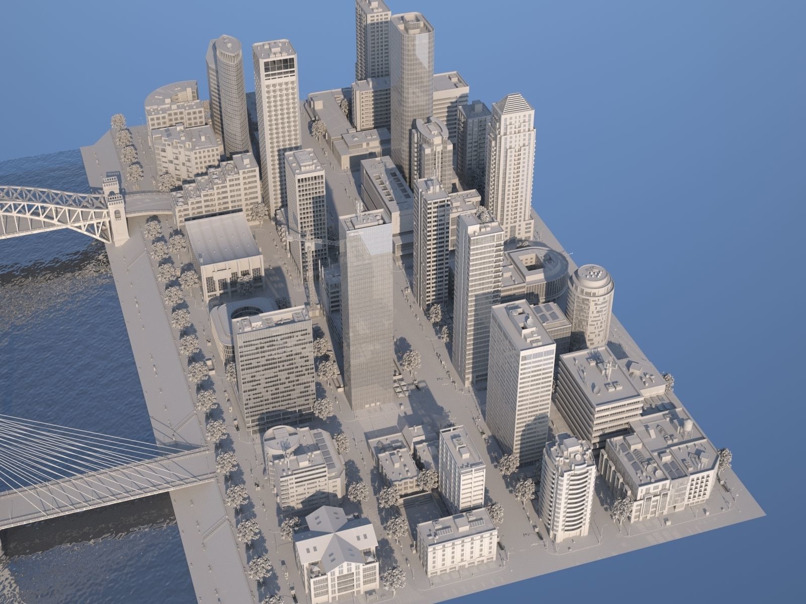 3D model Karton City VR / AR / low-poly | CGTrader