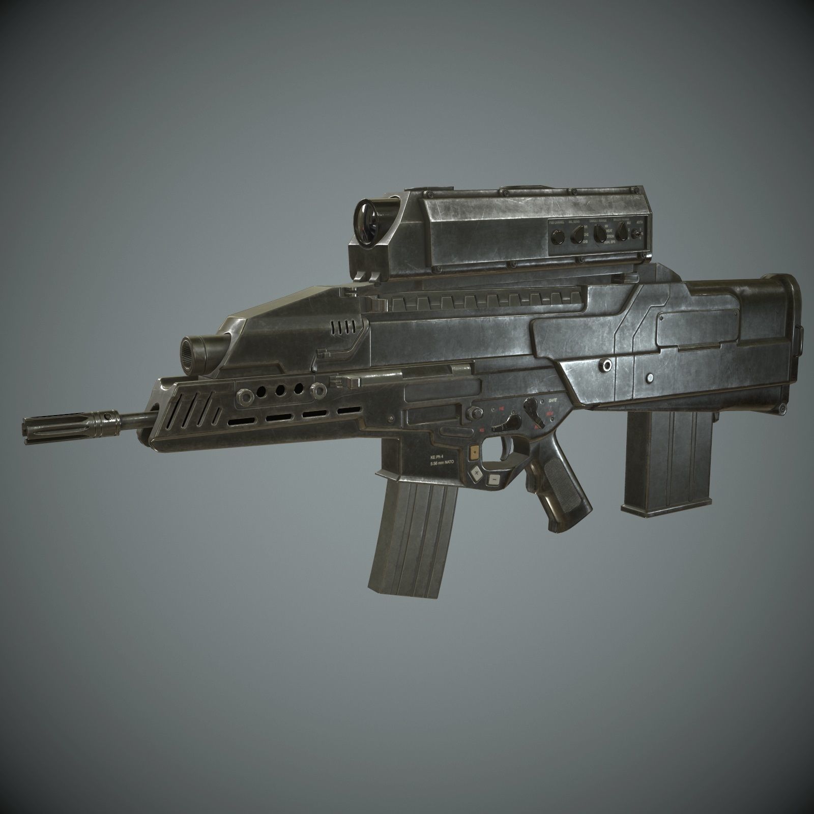 3D model XM29 OICW VR / AR / low-poly | CGTrader