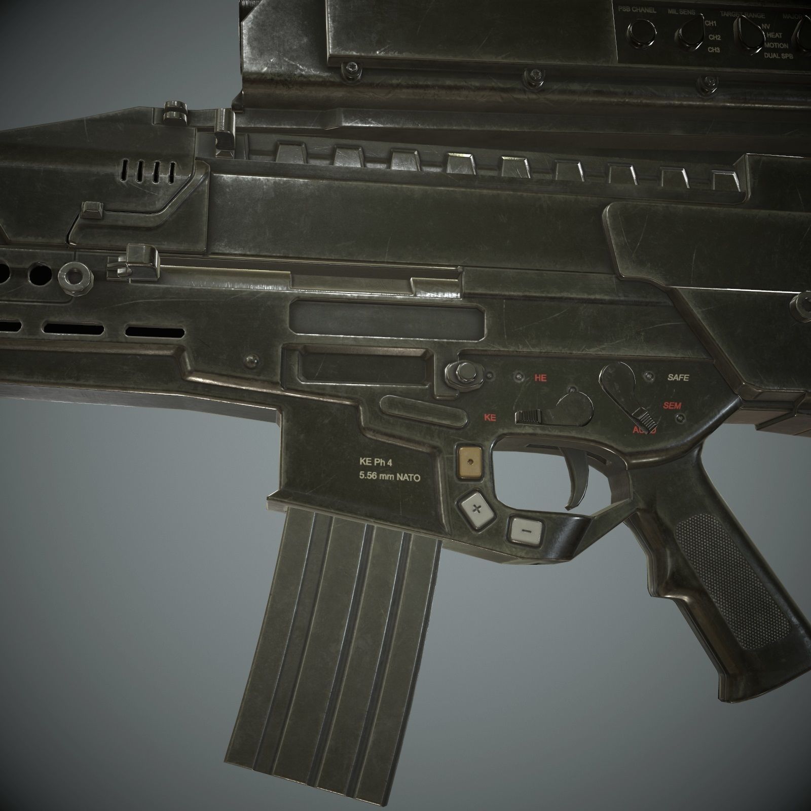 3D model XM29 OICW VR / AR / low-poly | CGTrader