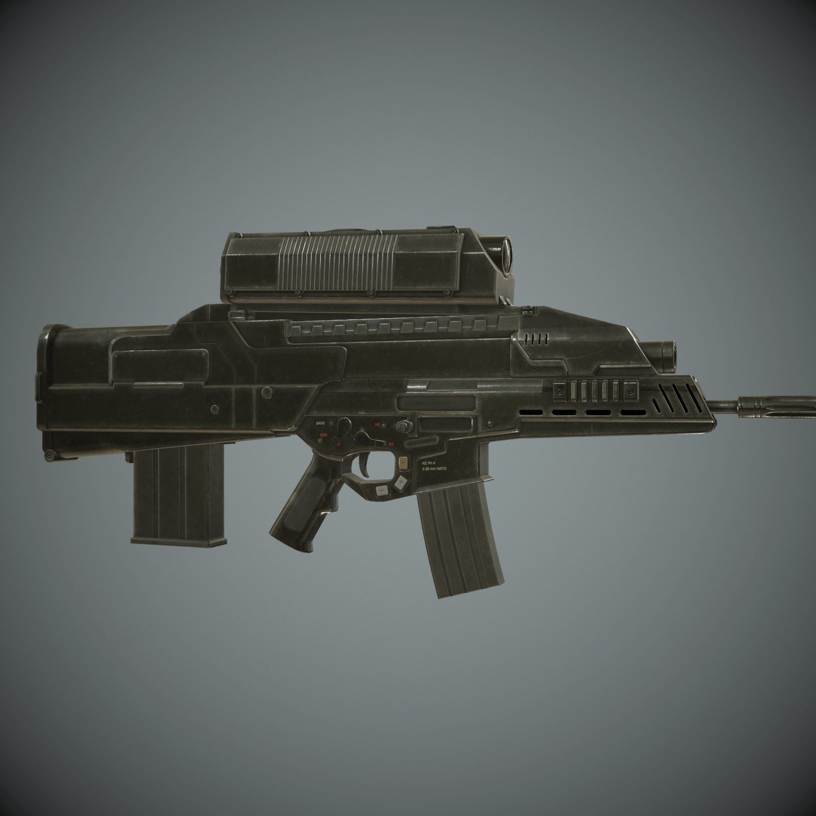 3D model XM29 OICW VR / AR / low-poly | CGTrader