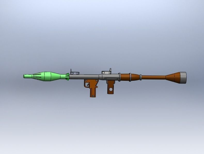 3D model rpg-7 gun with barrel VR / AR / low-poly | CGTrader