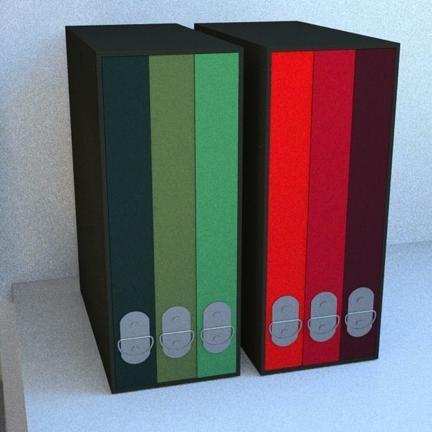 3D model A4 folders VR / AR / low-poly | CGTrader