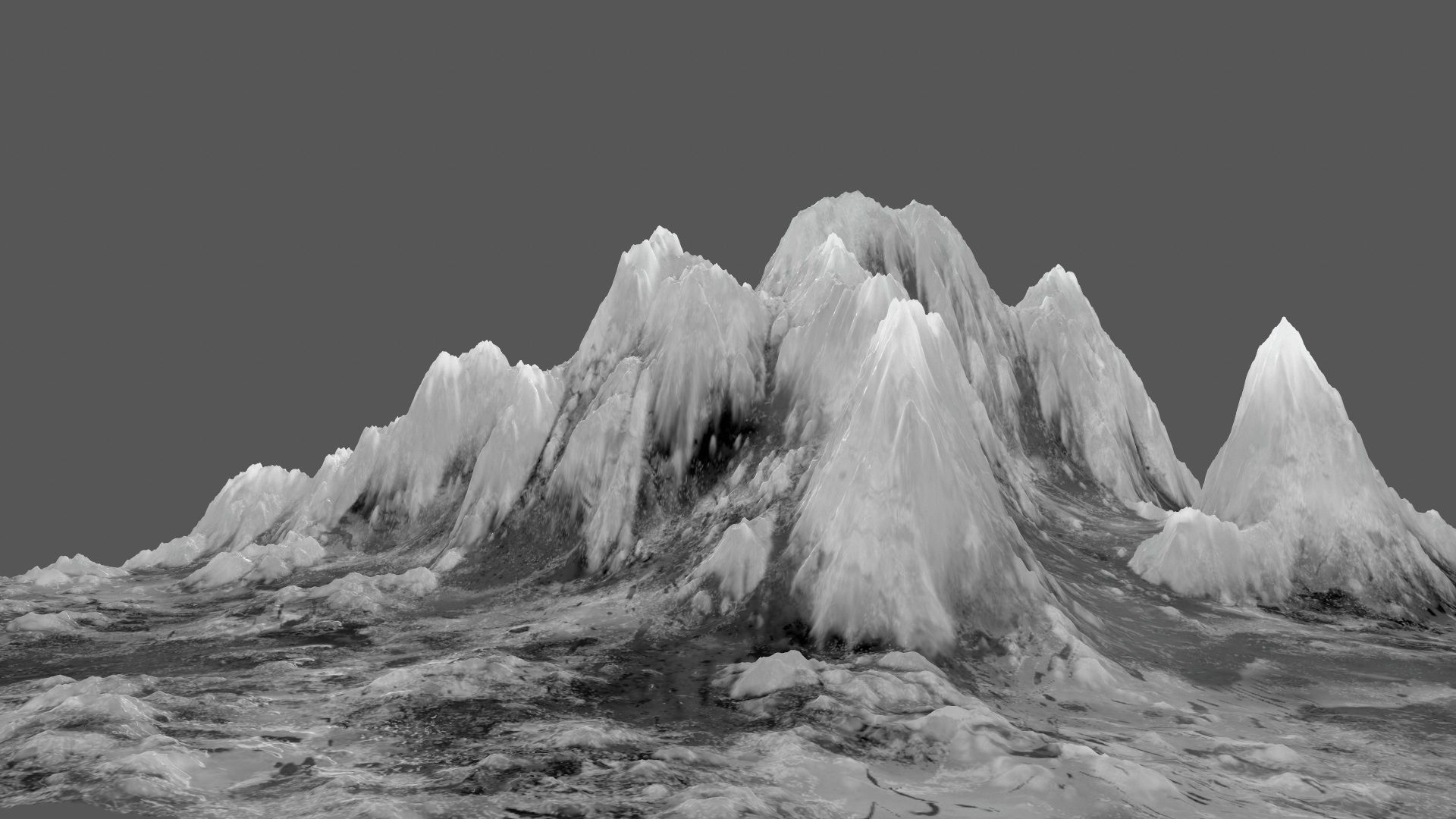 3D model ice mountain VR / AR / low-poly | CGTrader