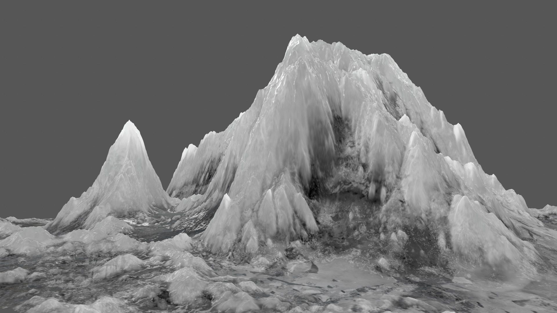 3D model ice mountain VR / AR / low-poly | CGTrader