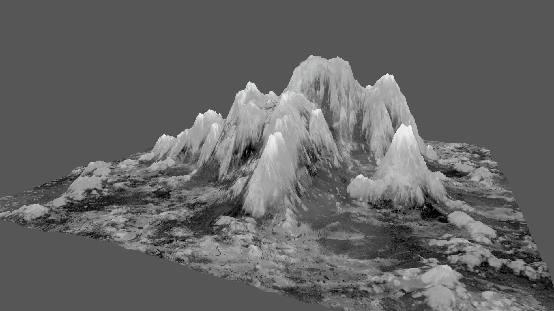 3D model ice mountain VR / AR / low-poly | CGTrader