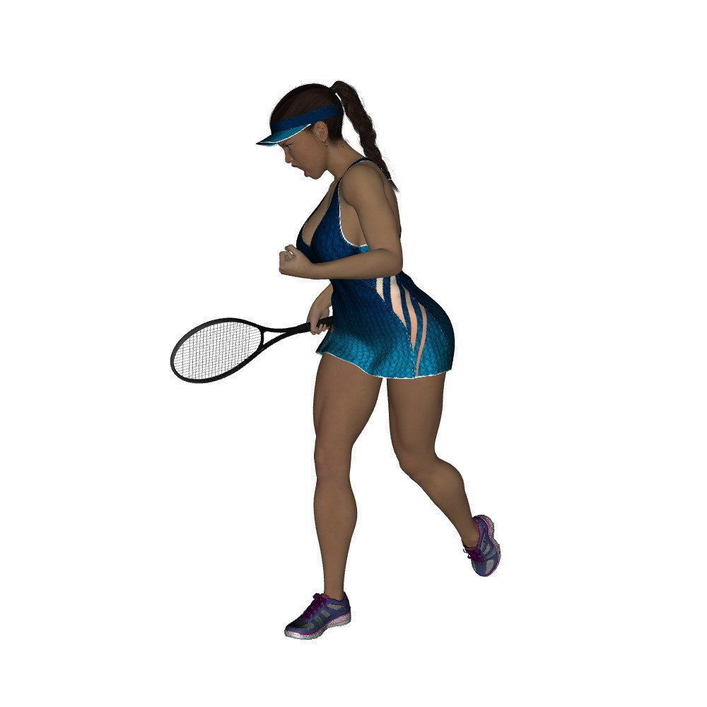 Female Tennis Player 3D model | CGTrader