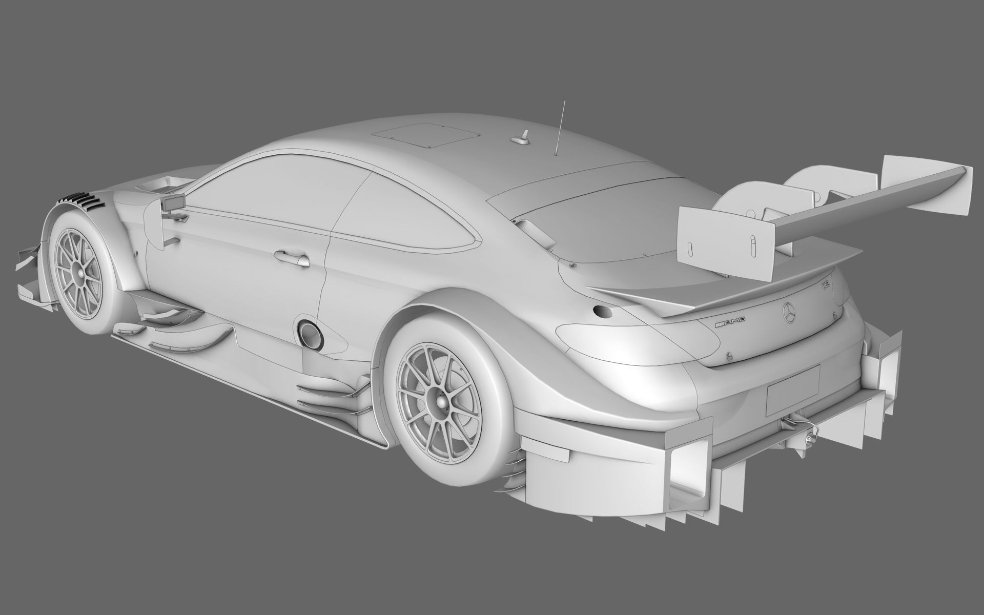 3D model Mercedes AMG C63 DTM GT500 Super GT VR / AR / low-poly | CGTrader