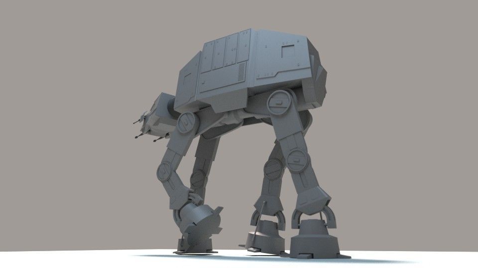AT AT 3D Model 3D printable OBJ | CGTrader.com