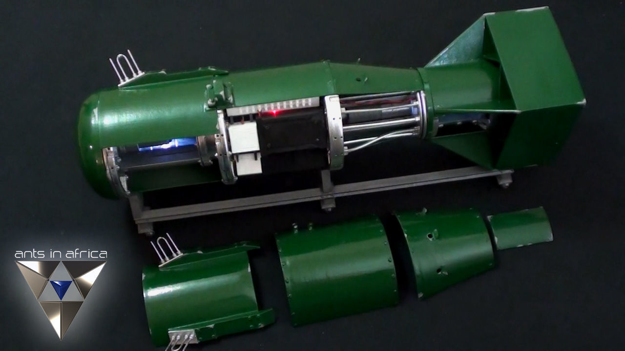 Atomic bomb cutaway scale model 3D model 3D printable | CGTrader