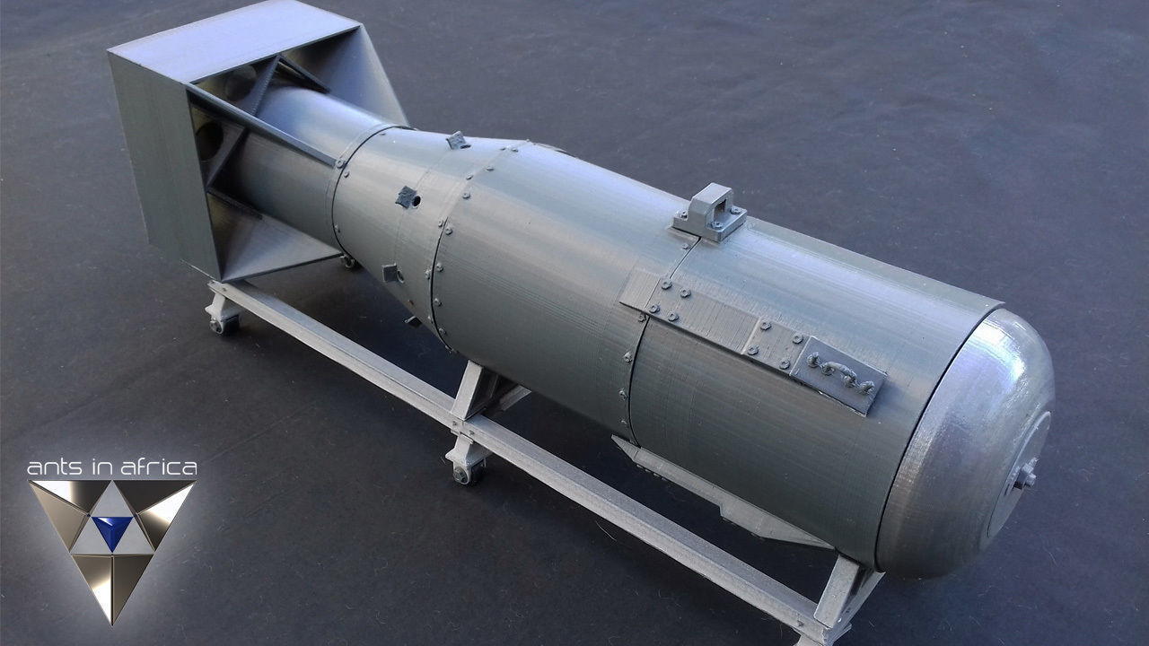 Atomic bomb cutaway scale model 3D model 3D printable | CGTrader