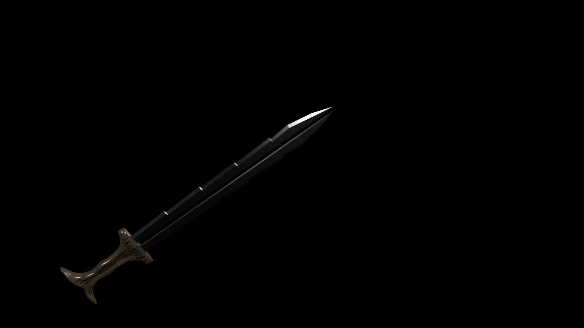 Duo Jagged Sword free 3D model | CGTrader