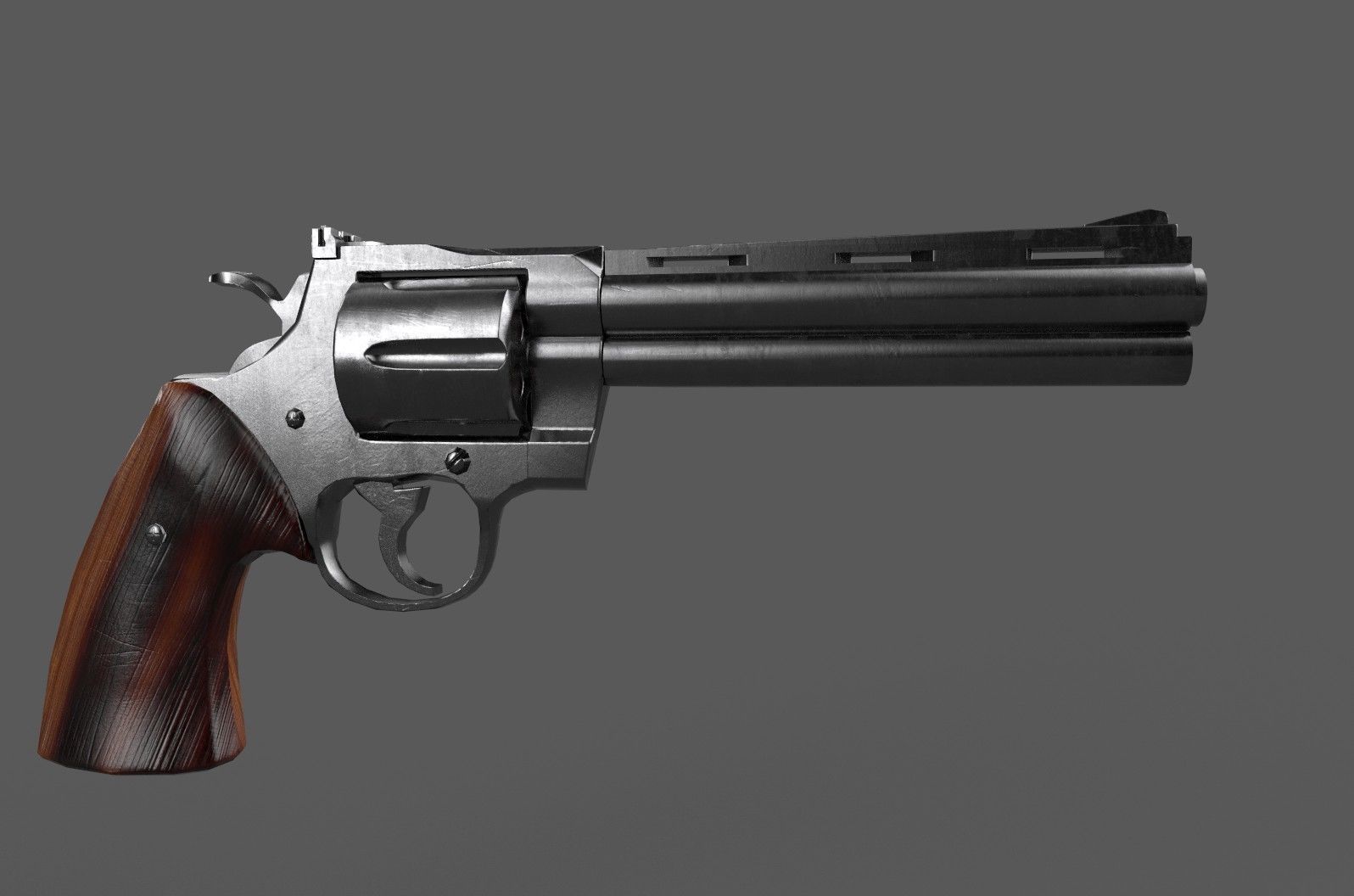 357 Magnum pistol free VR / AR / low-poly 3D model | CGTrader
