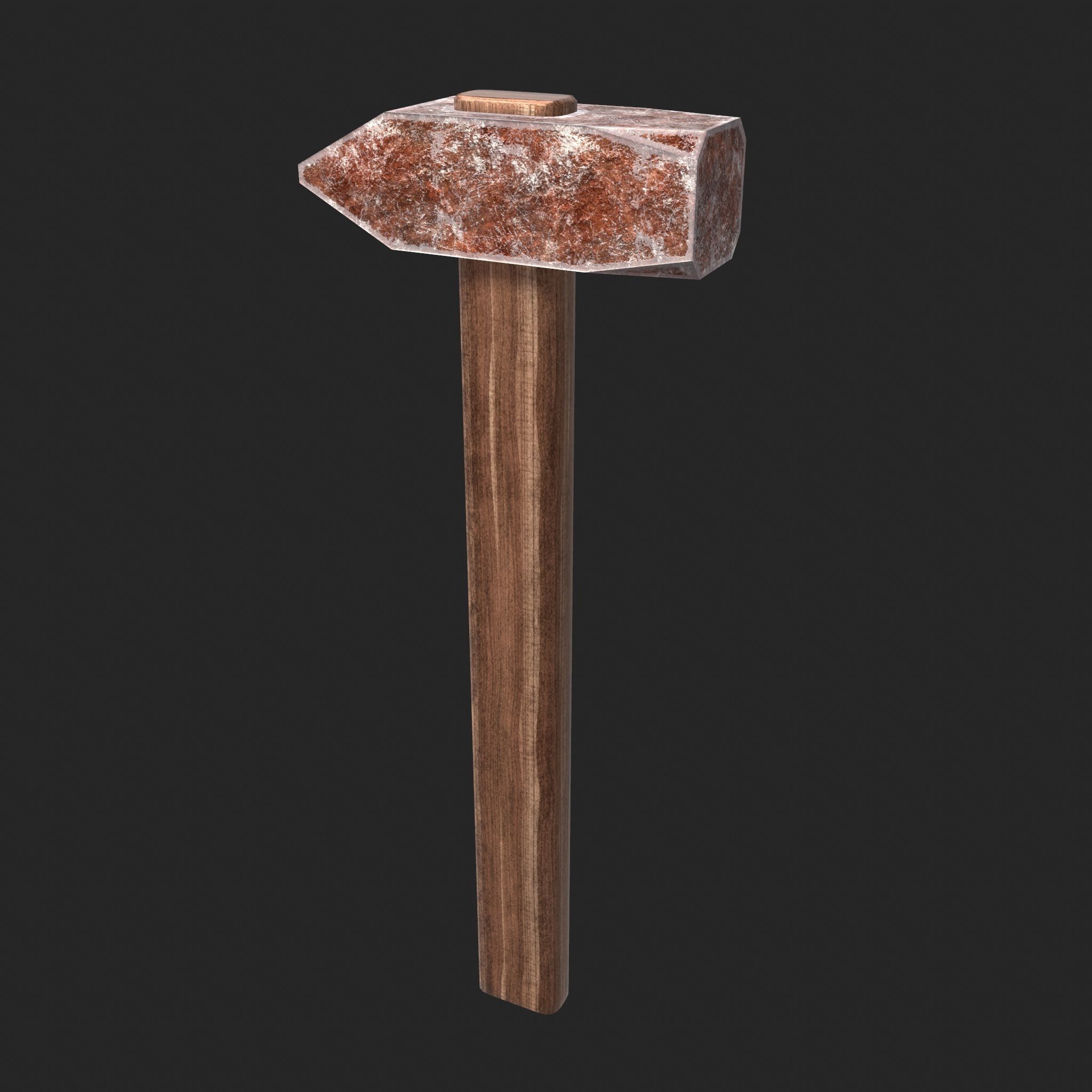 3D model Rusty Hammer VR / AR / low-poly | CGTrader