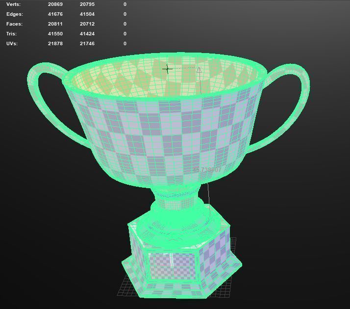 Trophy Generic 1st Place V02 3D model | CGTrader