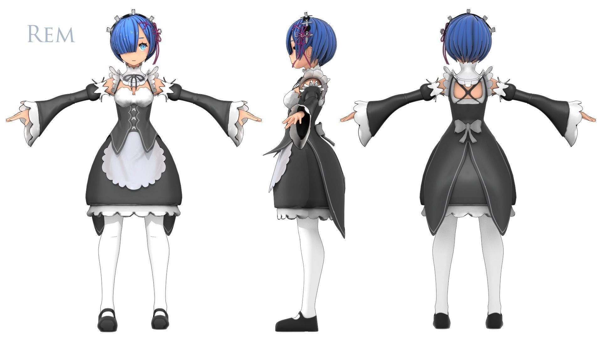 REM 3d from RE zero 3D model rigged | CGTrader