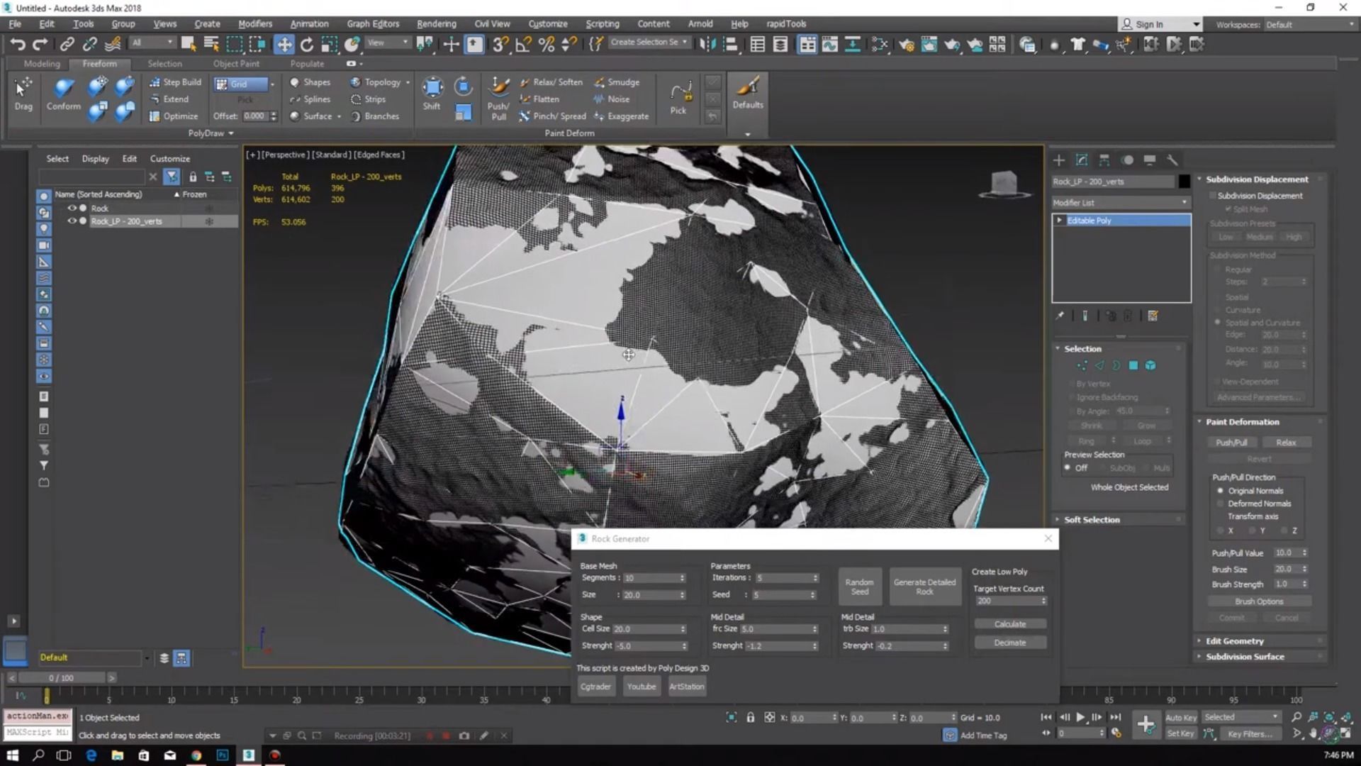Rock Generator Max Script for 3dsMax 3D model | CGTrader