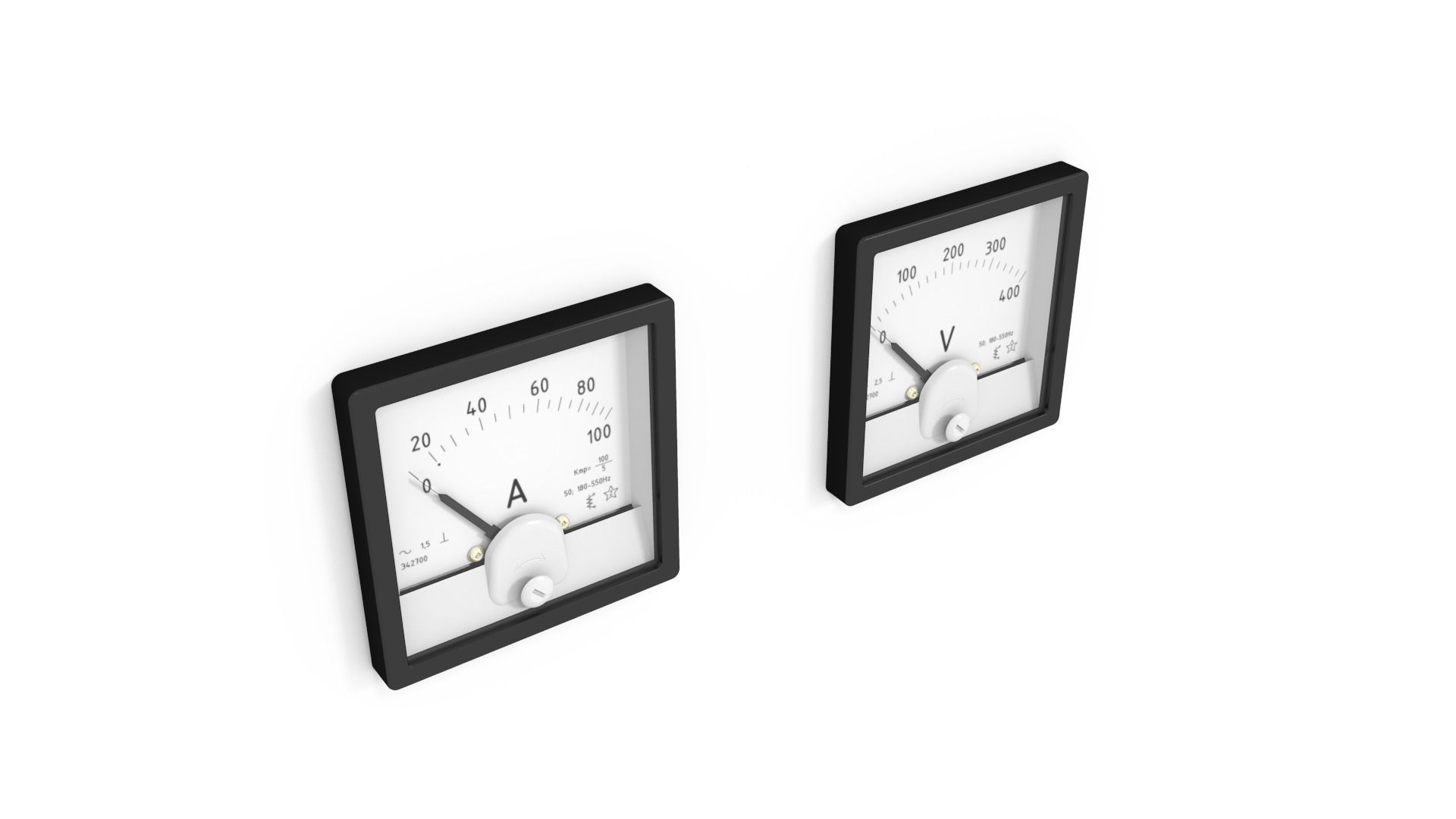 Amperemeter Voltmeter 3D model | CGTrader
