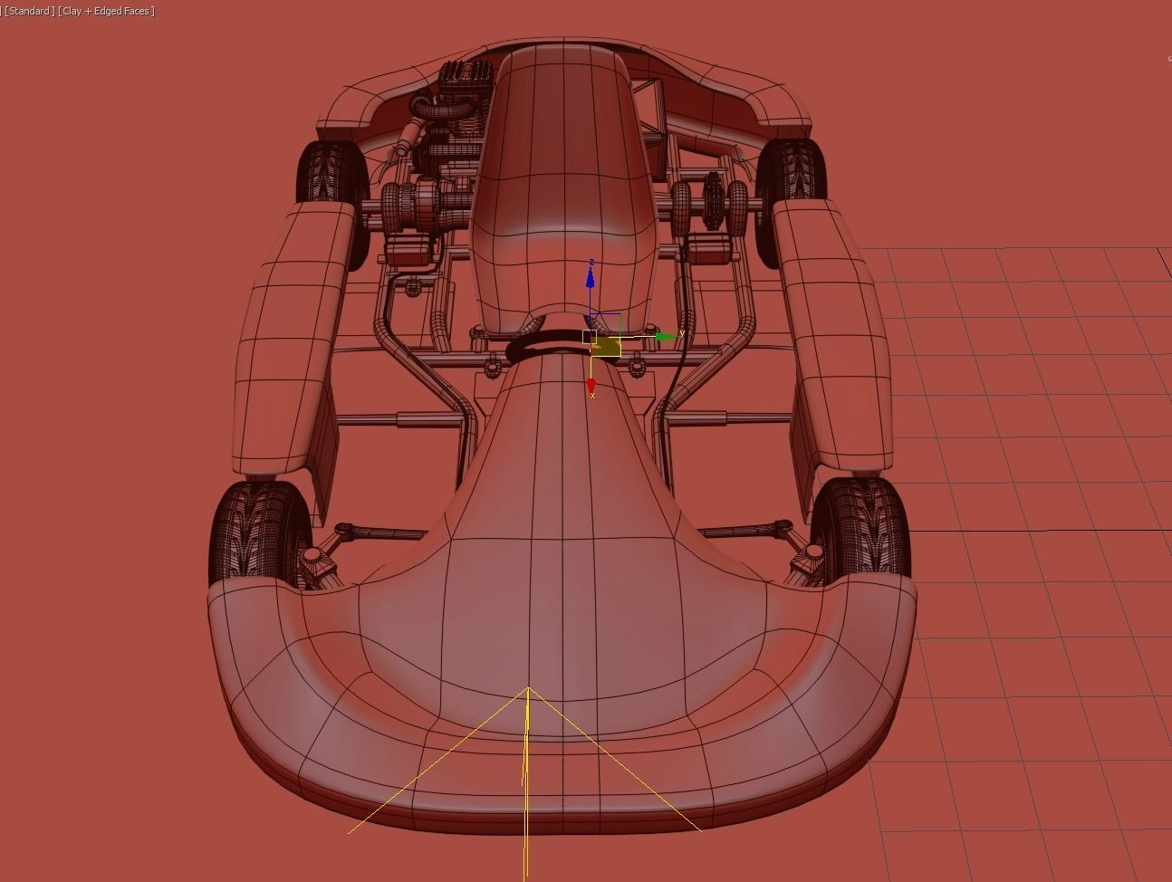 Go-kart Racing 3d model Vray 3D model | CGTrader