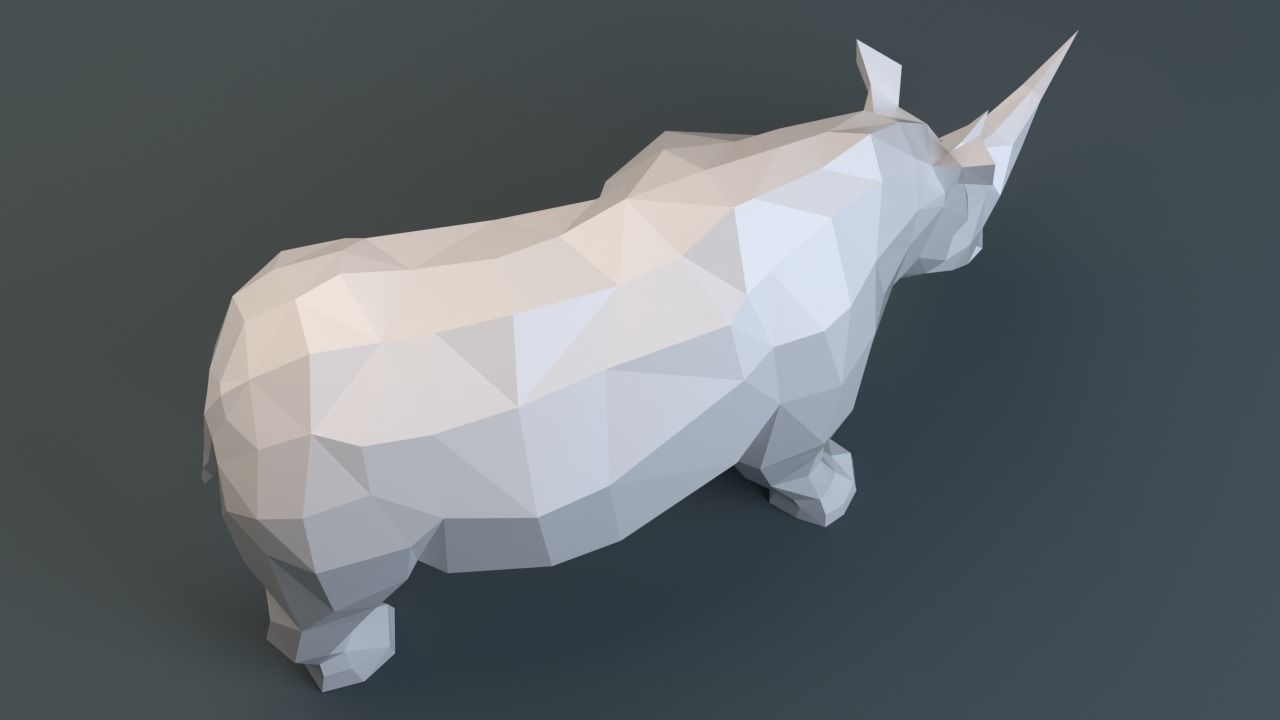Rhinoceros 3D model 3D printable | CGTrader