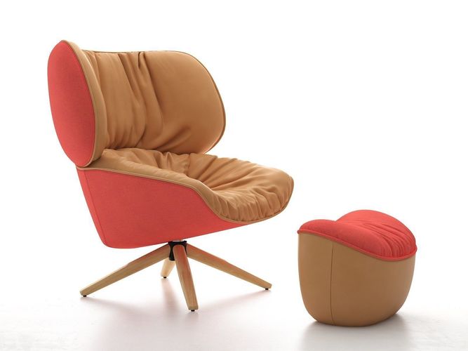 Tabano lounge chair with legs 3D model | CGTrader