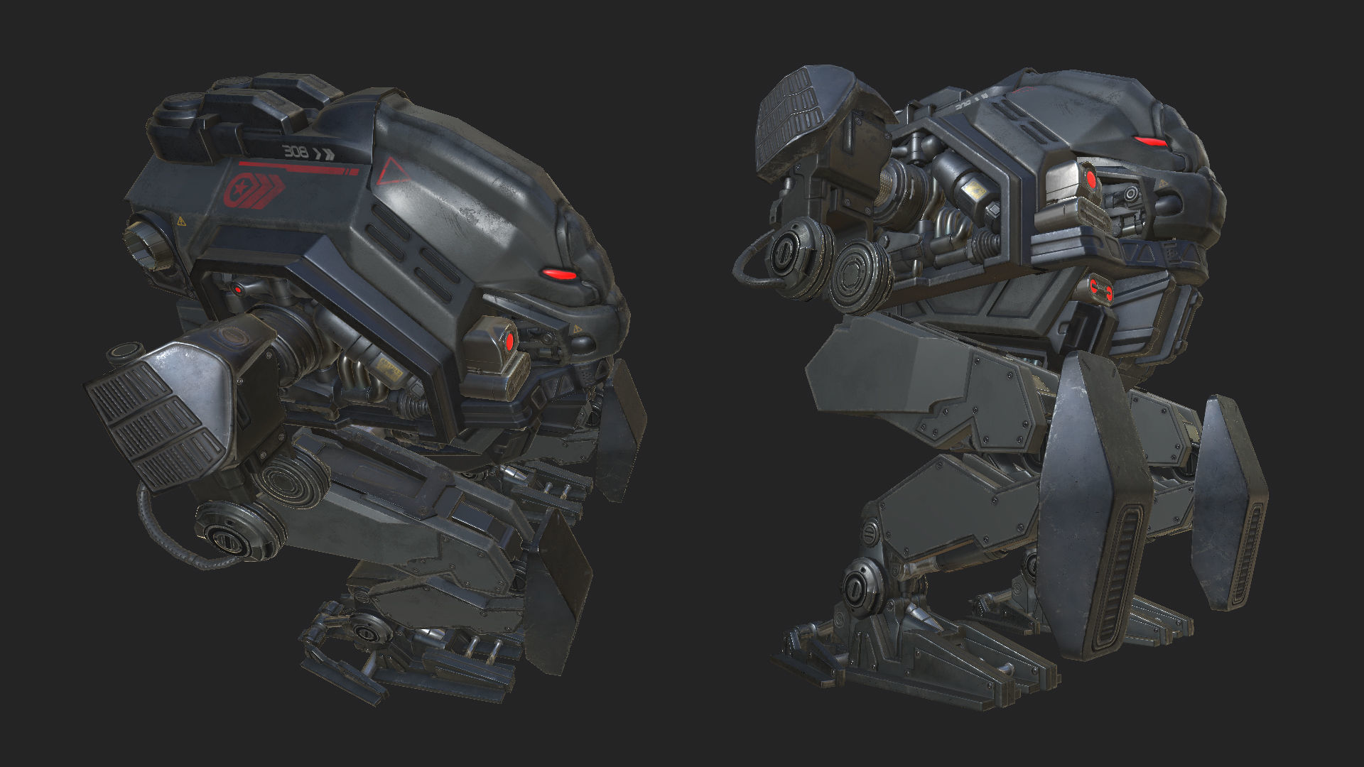 3D model Heavy Mech VR / AR / low-poly | CGTrader