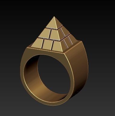 Pyramid ring 3D download 3D model 3D printable | CGTrader