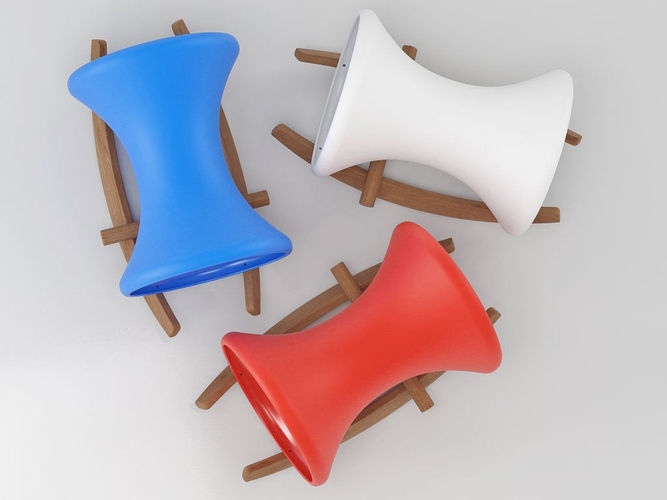 Rocker rocking chair 3D model | CGTrader