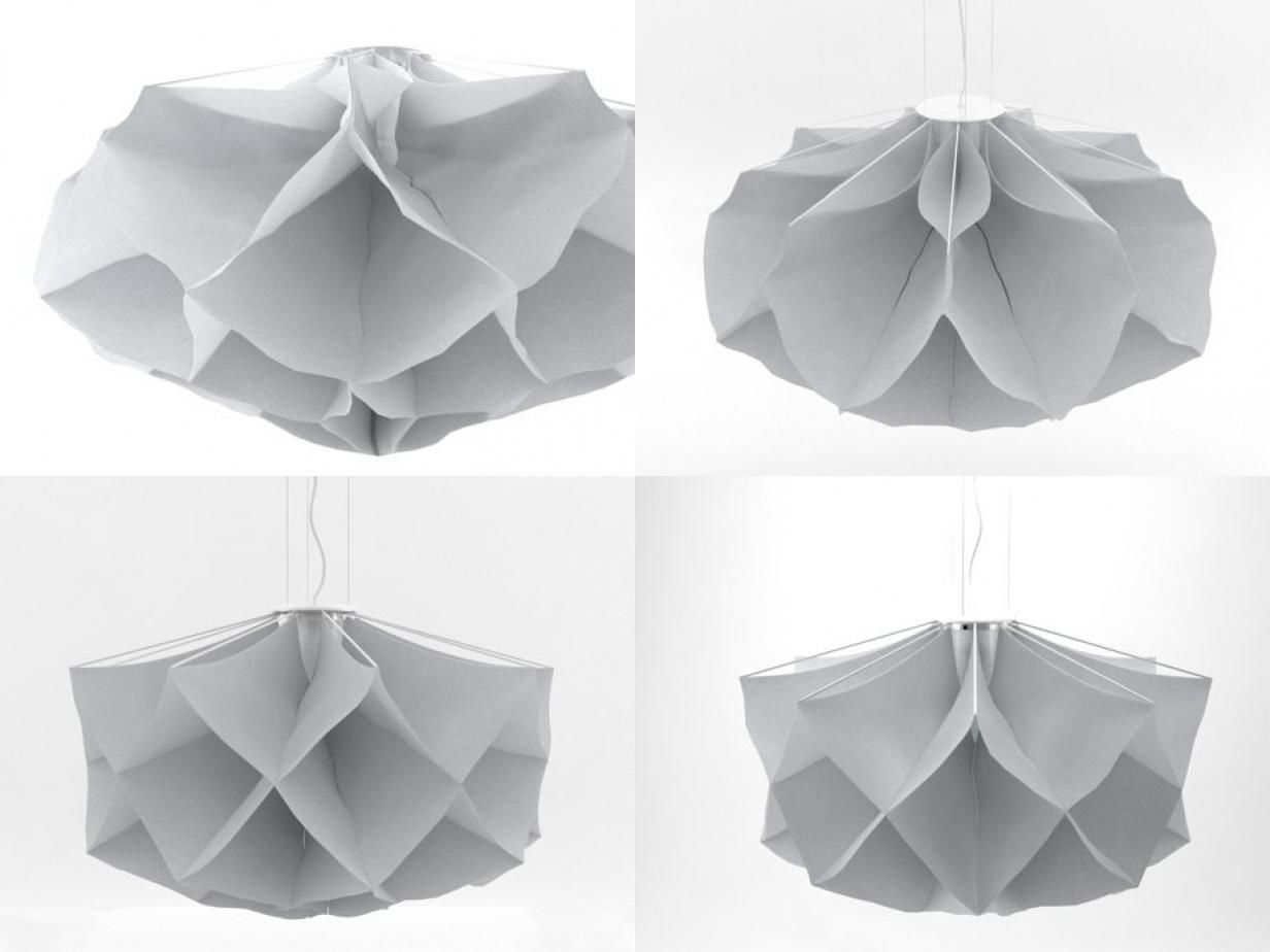 Albedo pendant light made of paper 3D model | CGTrader
