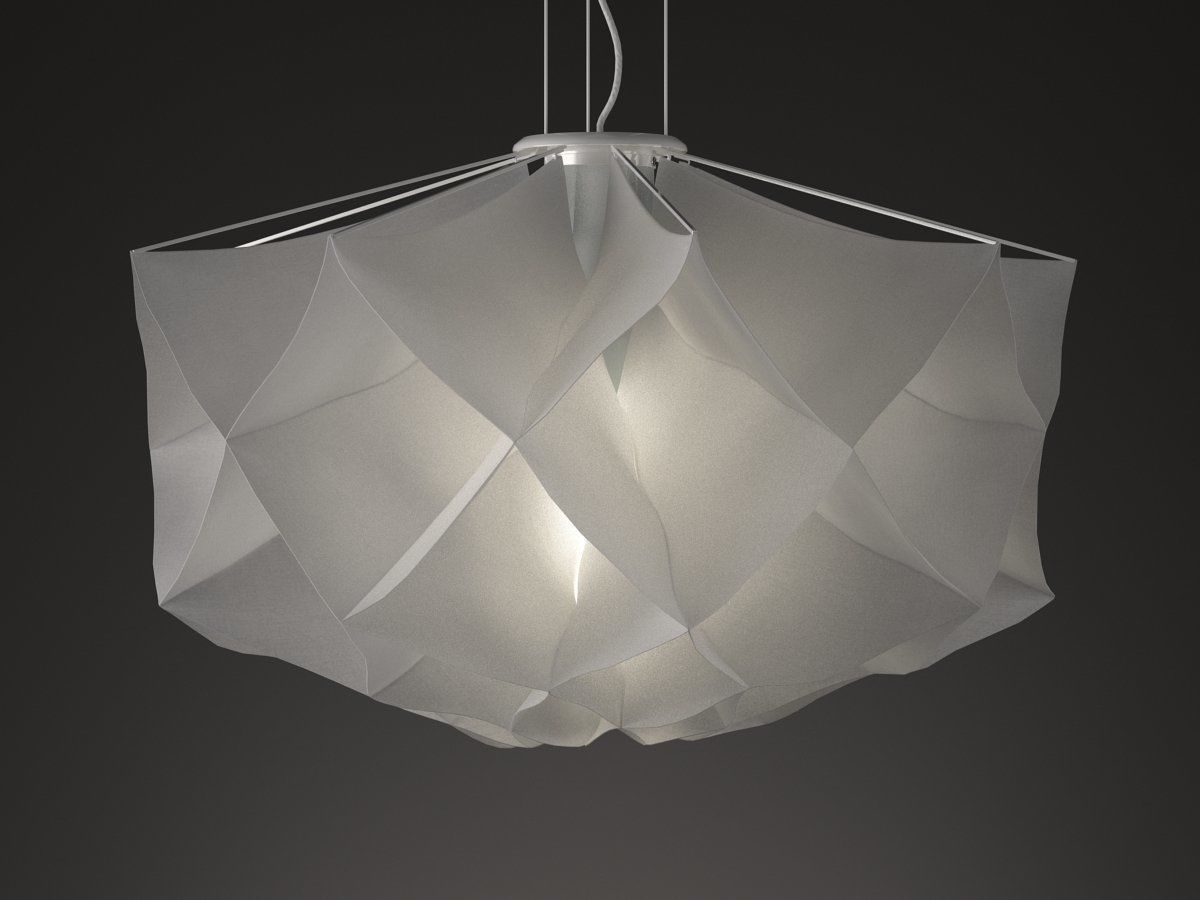 Albedo pendant light made of paper 3D model | CGTrader