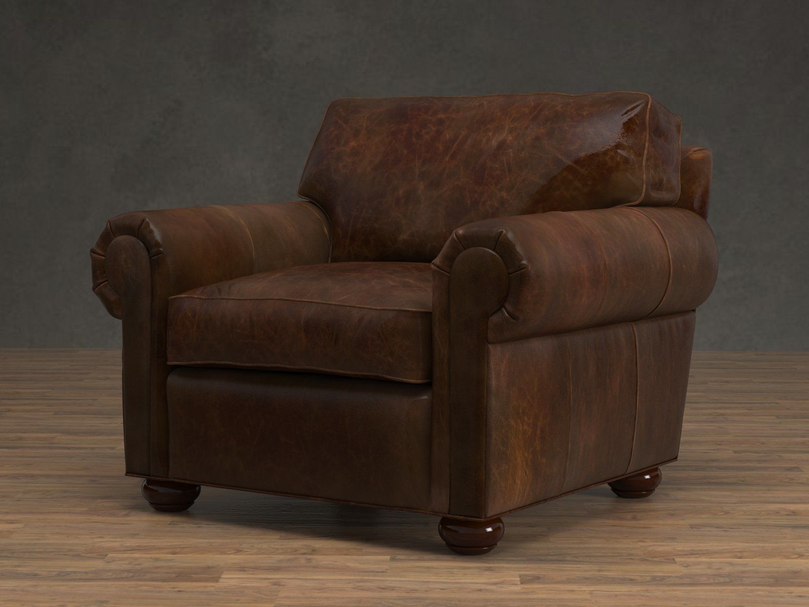 Lancaster Leather Chair 3D model | CGTrader