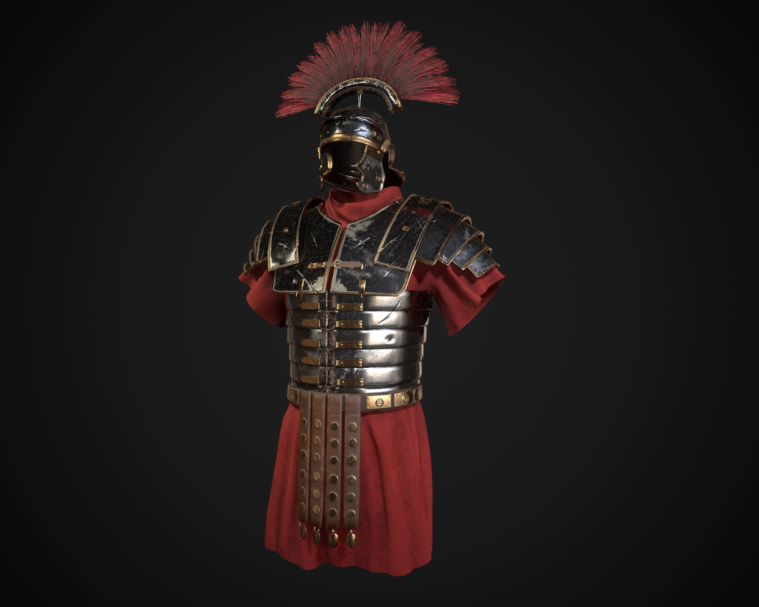 3D model Roman armor lorica segmentata VR / AR / low-poly | CGTrader