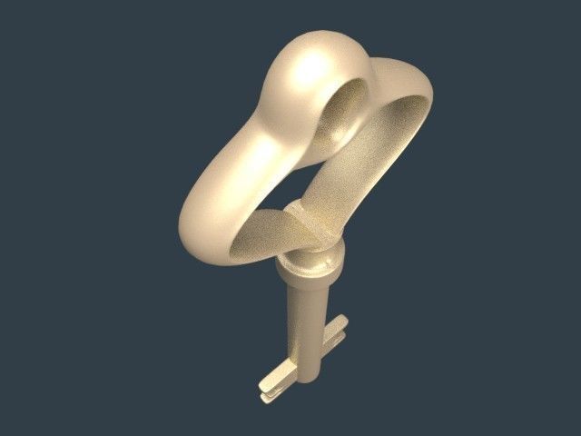 Metal key 3D model | CGTrader