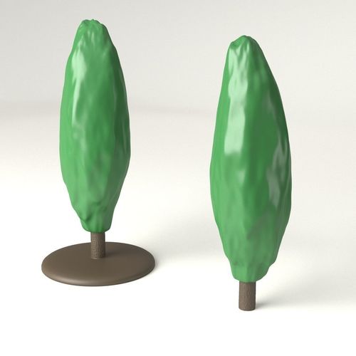 Printable cypress tree for architecture props 3D model 3D printable ...