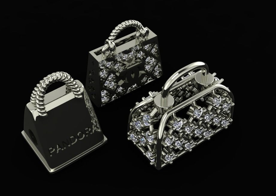 combo charm pandora 3D model 3D printable | CGTrader