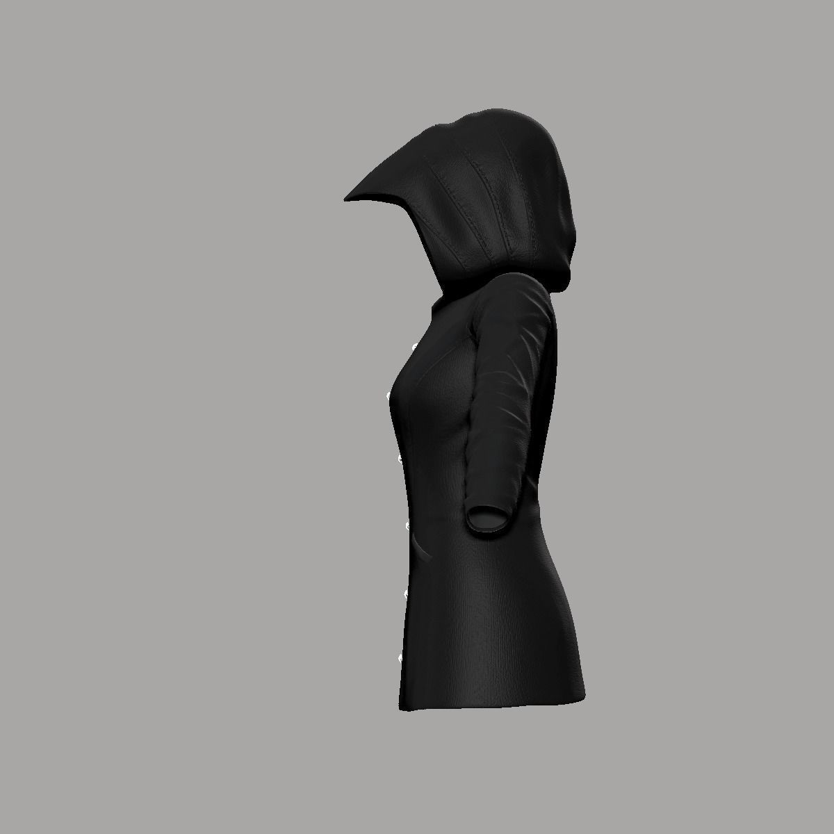 3D model Hooded Coat 2 VR / AR / low-poly | CGTrader