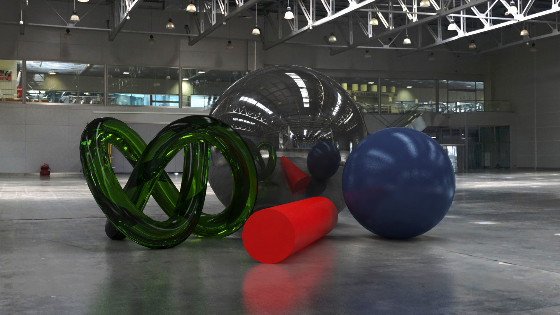 Exhibition hall HDR EXR 2 3D model | CGTrader