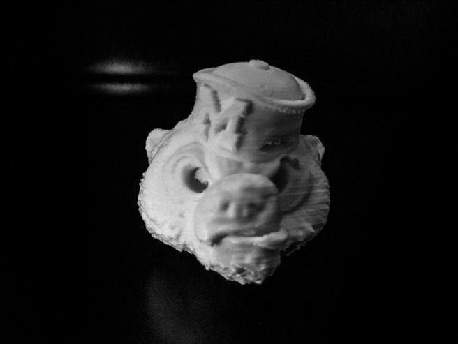 Vintage Michigan Wolverines 3D Mascot free 3D model 3D printable | CGTrader