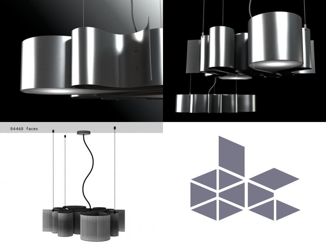 Paraaf Suspension Lamp 3D model | CGTrader