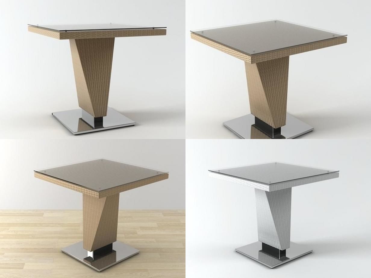 Cuba square table 3D model | CGTrader