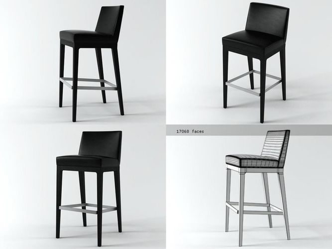Classic bar stool 3D model | CGTrader